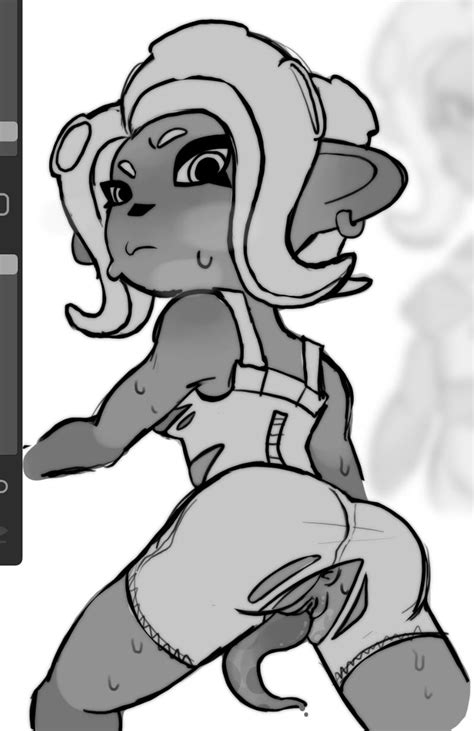 Rule 34 Agent 8 Side Order Agent 8 Splatoon Anus Anus Peek Breasts Dark Skin Earring Futa