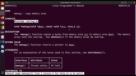 C Eclipse Depuración Array Memcpy Youtube