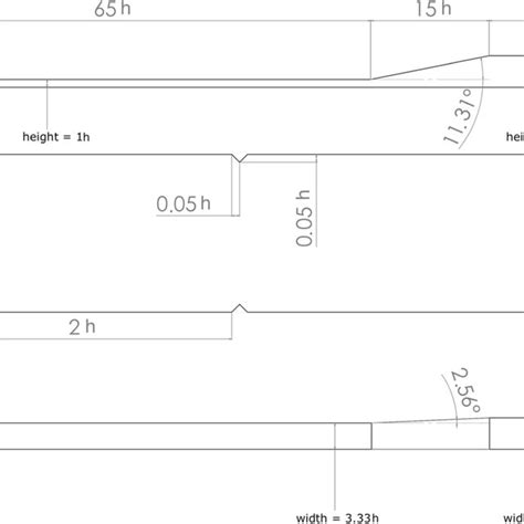Computational Domain Used For The Diffuser 1 Sideview On The Top And Download Scientific