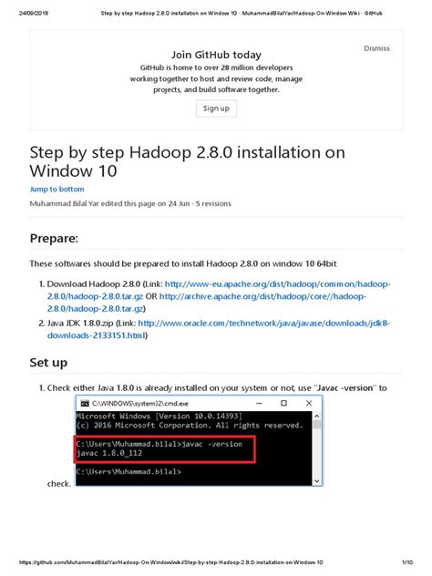 install hadoop 2 6 0 on windows10 pdf apache hadoop computer file