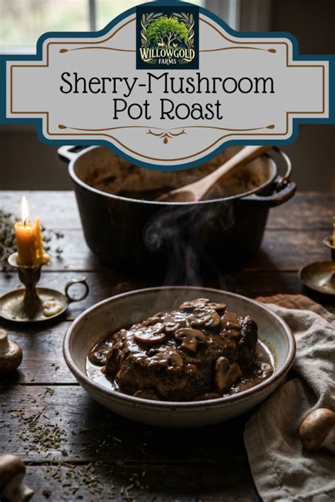 Sherry Mushroom Pot Roast Willowgold Farms