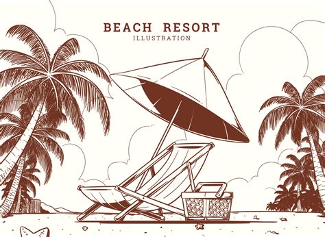 Vector Illustration Beach