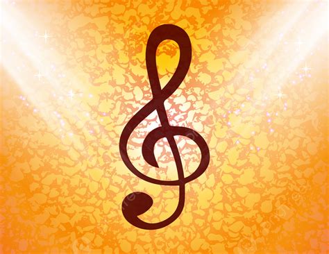 Latar Belakang Ikon Clef Treble Rata Dengan Ilustrasi Bass Cleff Latar