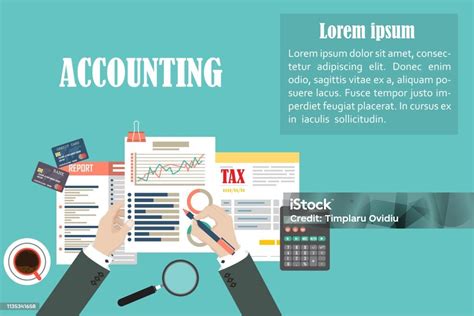 감사 개념 벡터 일러스트입니다 세금 프로세스입니다 비즈니스 배경입니다 분석 데이터 회계 계획 관리 연구 계산 보고 및 프로젝트