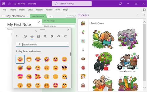 Insert Emoji Symbols And Stickers In Microsoft OneNote WebNots