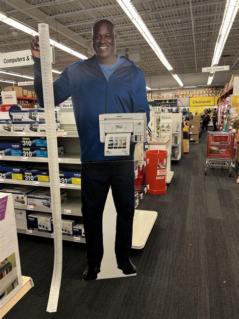Shout Out To Shaq Who Bought A Printer And Helped Us Make Basket What A Guy R Staples