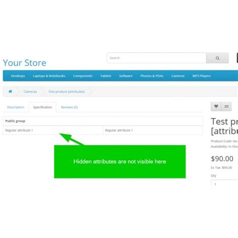 Opencart Hidden Product Attributes Opencart 3 Opencart Hidden Product Attributes Opencart 3