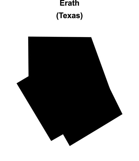 Erath County Texas Blank Outline Map 47450004 Vector Art At Vecteezy