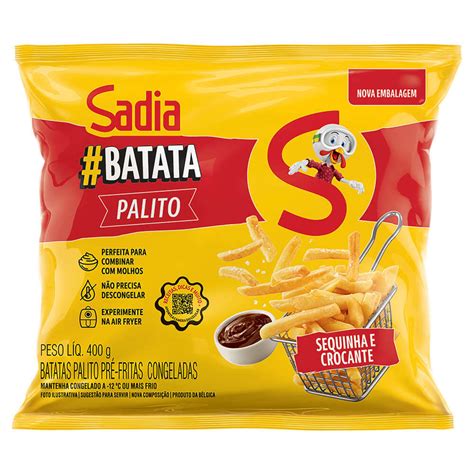 Batata Congelada Palito Sadia Pré Frita 400g Zona Sul