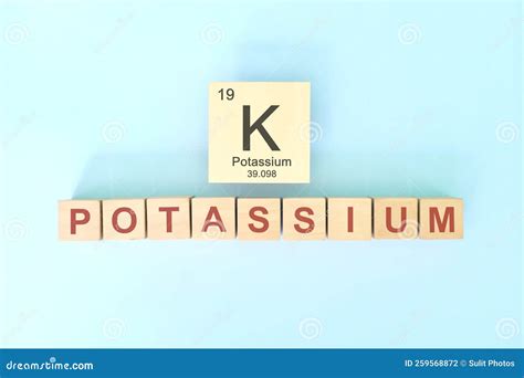 Potassium On The Periodic Table Of Elements Stock Image Cartoondealer