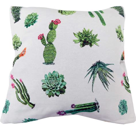 Față De Pernă Decorativă Pui Ghepard Cu Flori Jacquard 45 Cm X 45 Cm