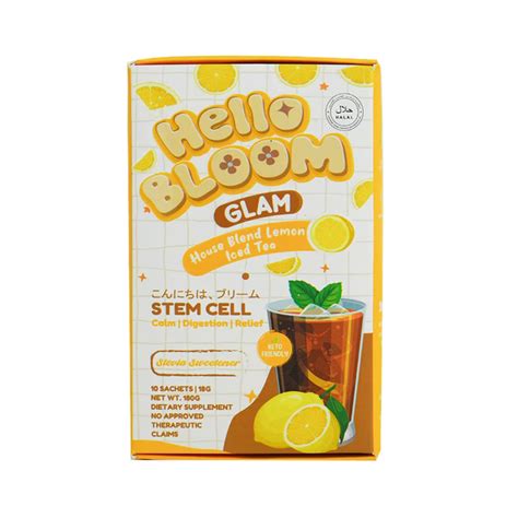 Hello Bloom Glam Stem Cell House Blend Lemon Iced Tea By Kiray Celis