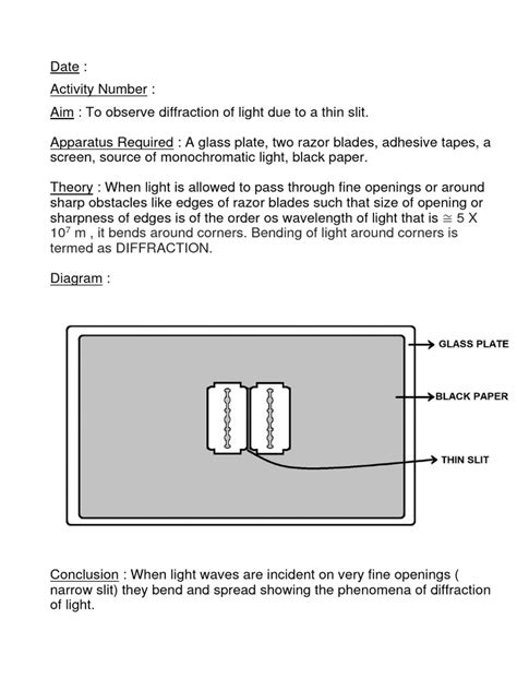 Diffraction Activity Pdf