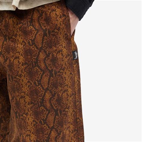 Stussy Python Beach Pant Brown End Nz