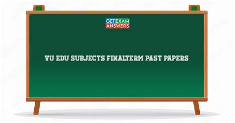 Vu Edu Subjects Finalterm Past Papers Get Exam Answers