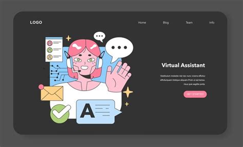 Virtual Assistant Interface Vectors And Illustrations For Free Download