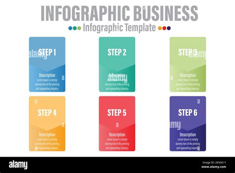 6 Steps 6 Option Geometric Shape With Steps Options Processes Or Workflow Business Data