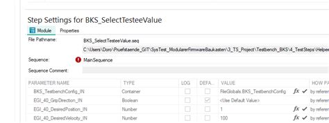 step parameters do not match sequence parameters ni community
