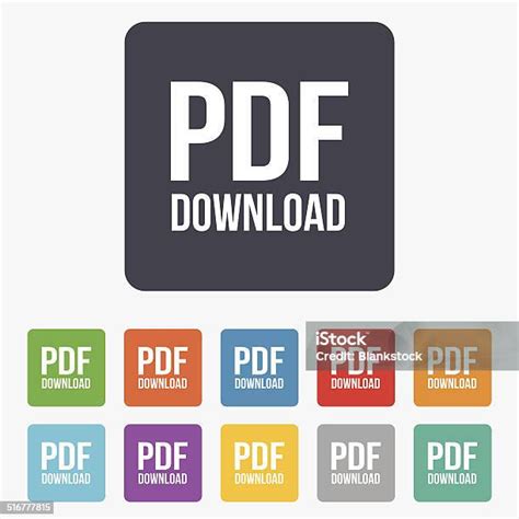 Pdf 다운로드 아이콘을 클릭합니다 파일 업로드 버튼을 클릭합니다 0명에 대한 스톡 벡터 아트 및 기타 이미지 0명 기하 도형 노랑 Istock