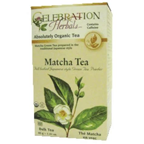 Celebration Herbals Organic Matcha Green Tea 40 Grams