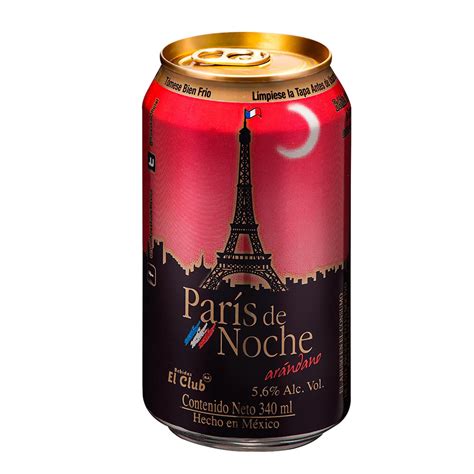 Pack De 12 Bebida Preparada Paris De Noche Arandano Lata 340 Ml Paris