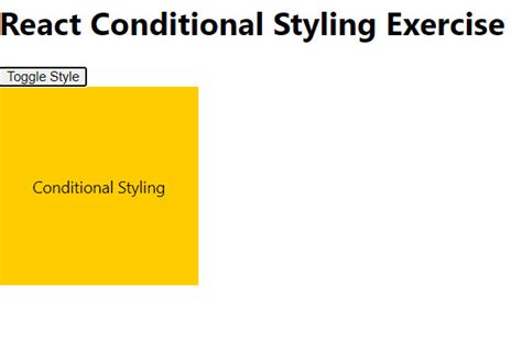 Tạo một component ConditionalStyling trong ReactJS