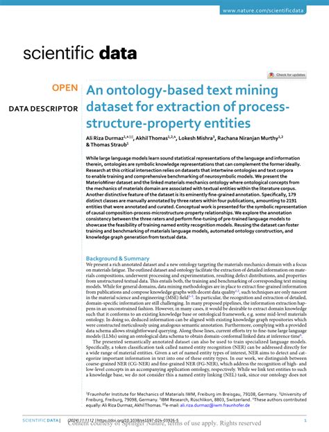 Pdf An Ontology Based Text Mining Dataset For Extraction Of Process