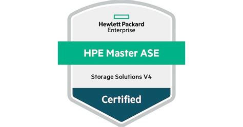 Dylan Oconnell On Linkedin Hpe Master Ase Storage Solutions V4 Was Issued By Hewlett Packard