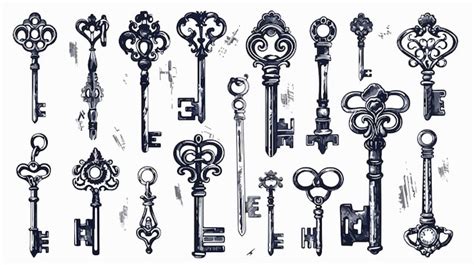 A Collection Of Keys With The Word Key On Them Premium Ai Generated