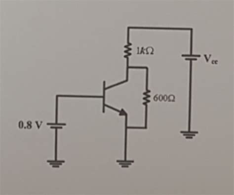 Solved What Is The Range Of Vcc For The Circuit Below To Chegg Com