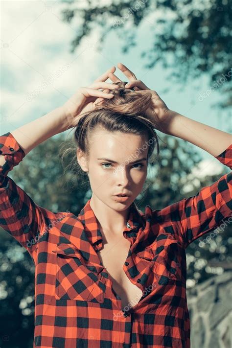 Chicas Blusa Cuadros Sexy Santabohemia Cl