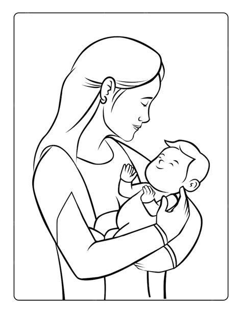 Páginas Para Colorir Do Dia Das Mães Para Crianças Com Animais Fofos