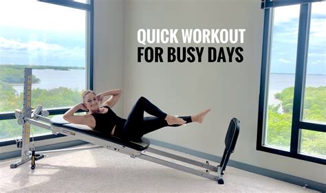 A Quick And Effective Workout For Busy Days Total Gym Pulse