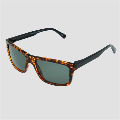 Mens Tortoise Shell Print Rectangle Square Sunglasses All In Motion Brown 1 Ct Shipt