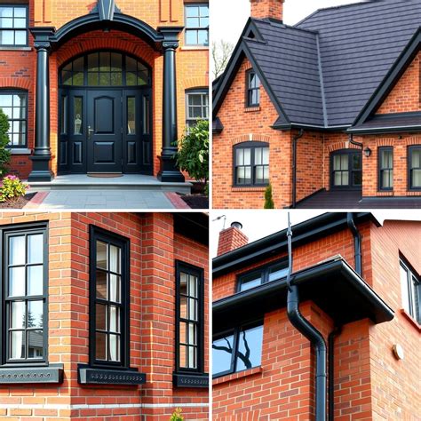 25 Red Brick House With Black Trim Design Ideas
