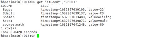 Hbase常用shell命令hbase Shell Csdn博客