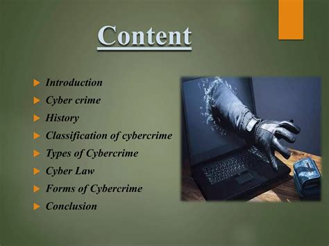 Introduction To Cyber Crime And Law Pptx