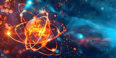 Atomic Structure With Scientific Formulas Premium Ai Generated Image