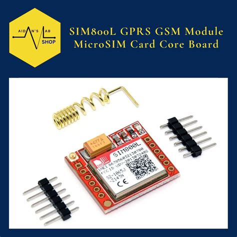 Sim800l Gprs Gsm Module Microsim Card Core Board Quad Band Ttl Serial