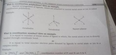 What Is Coordination Polyhedron Give An Example Spatial Arrangement Of