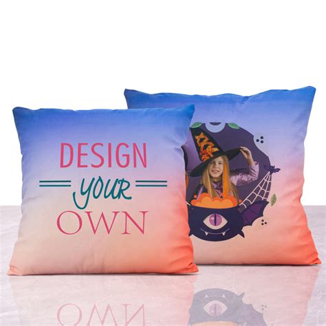 Custom Pillow Case Ombre Gradient Color And Cozy Fall Pillow Cover