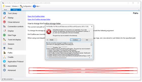 Bug An Unhandled Exception Is Thrown When Accessing The Paths Tab In Settings · Issue 1268