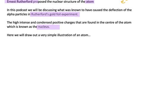 Solvedparticle Deflection What Caused The Deflection Of The Alpha Particles In Rutherfords