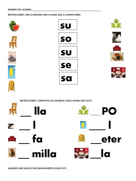 Actividad Fonema S Pdf