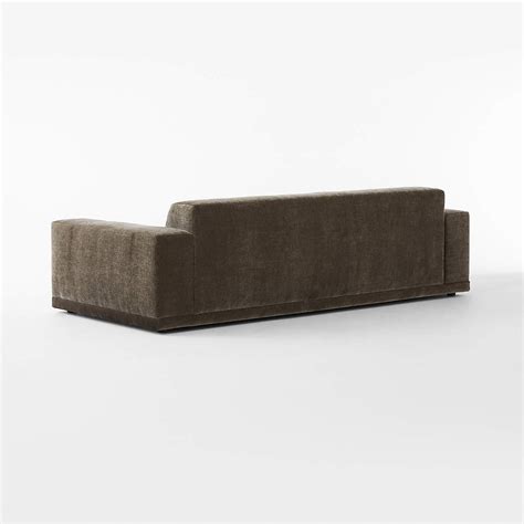 Faible 100 Grey Performance Velvet Sofa Cb2 Canada