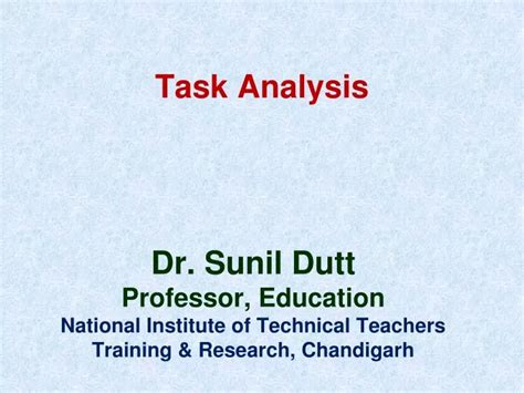 PPT Task Analysis PowerPoint Presentation Free Download ID