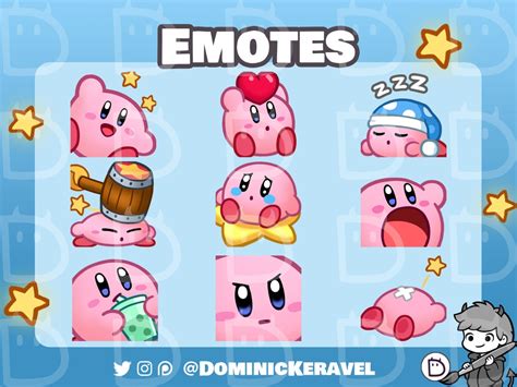 Adorable Pink Ball Emotes Twitchdiscord Pack 1 Cute Gaming Smash Emojis For Twitch