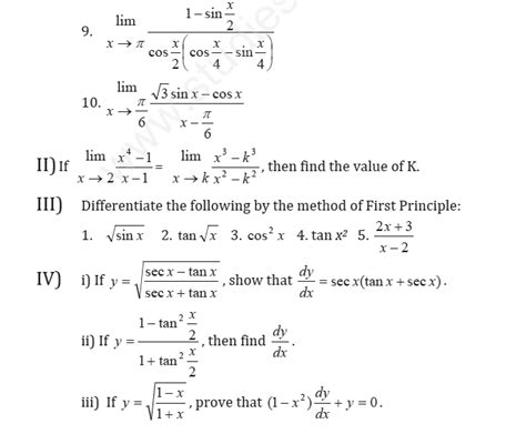 Cbse Class 11 Mathematics Relations And Functions Assignment Set A
