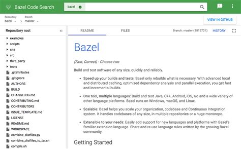 introducing bazel code search bazel