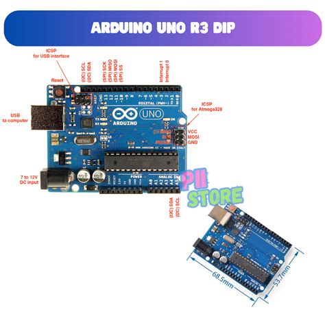 Jual Arduino Uno R3 Atmega328p Atmega16u2 Development Board Compatible With Usb Cable For Uno R3
